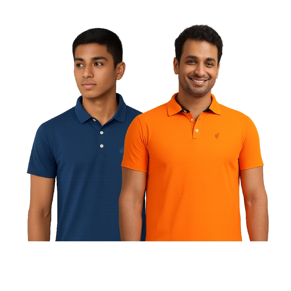 TAFE Metrofit T-shirt Combo (Teal Blue & Orange)